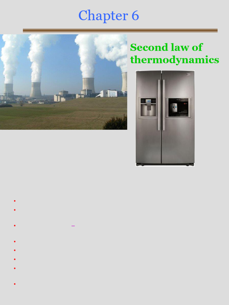 Chapter 06 - Second Law of Thermodynamics | PDF | Second Law Of Thermodynamics | Heat