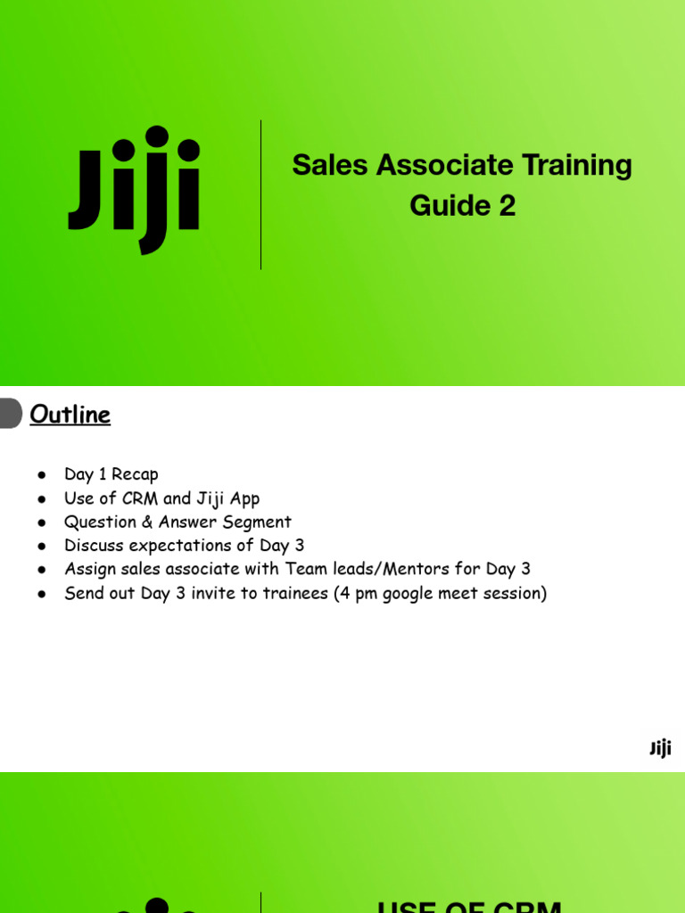 Sales Training Jiji Day 2 Training | PDF | Banks | Identity Document