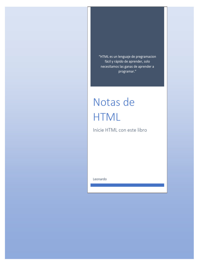 Notas de HTML | PDF | HTML | Script Java