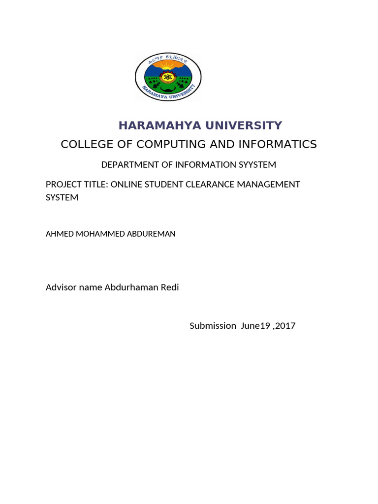 clearancemanagementsystem for groupe one | PDF | Use Case | Feasibility Study