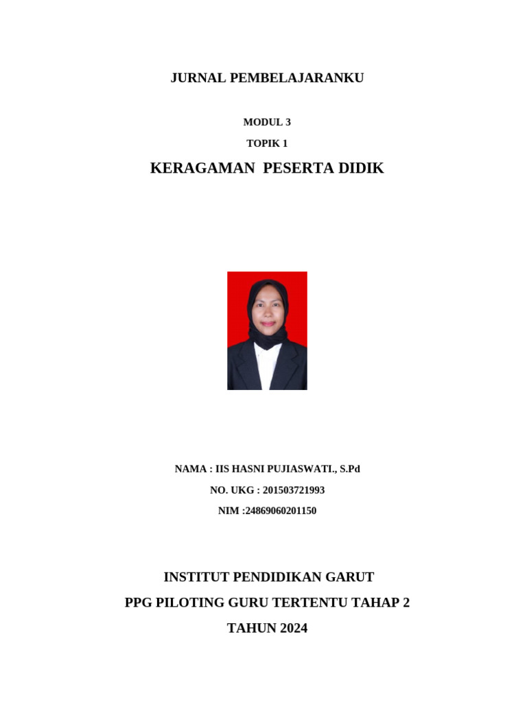 Jurnal Pembelajaranku Modul 3 | PDF | Karier & Perkembangan