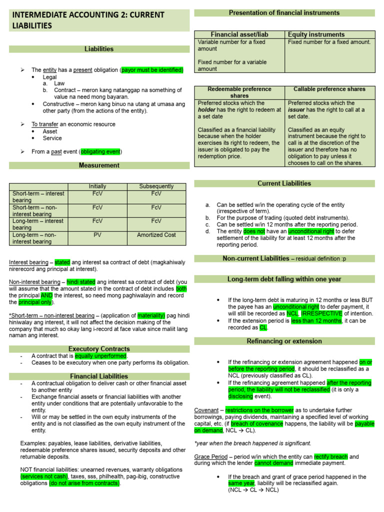 Chapter 1 Current Liabilities | PDF | Equity (Finance) | Dividend
