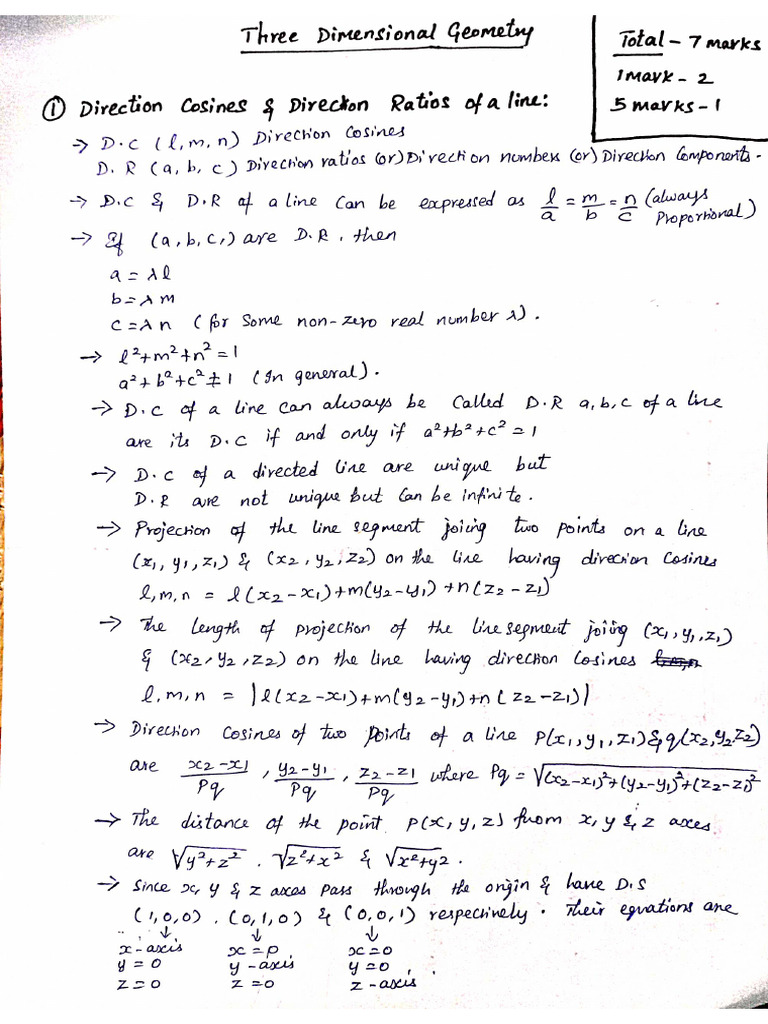 3 - D Geometery | PDF