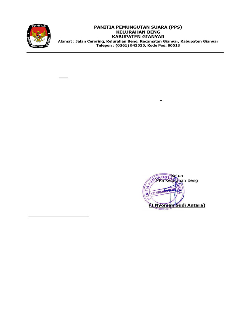 Surat Undangan DPHP | PDF