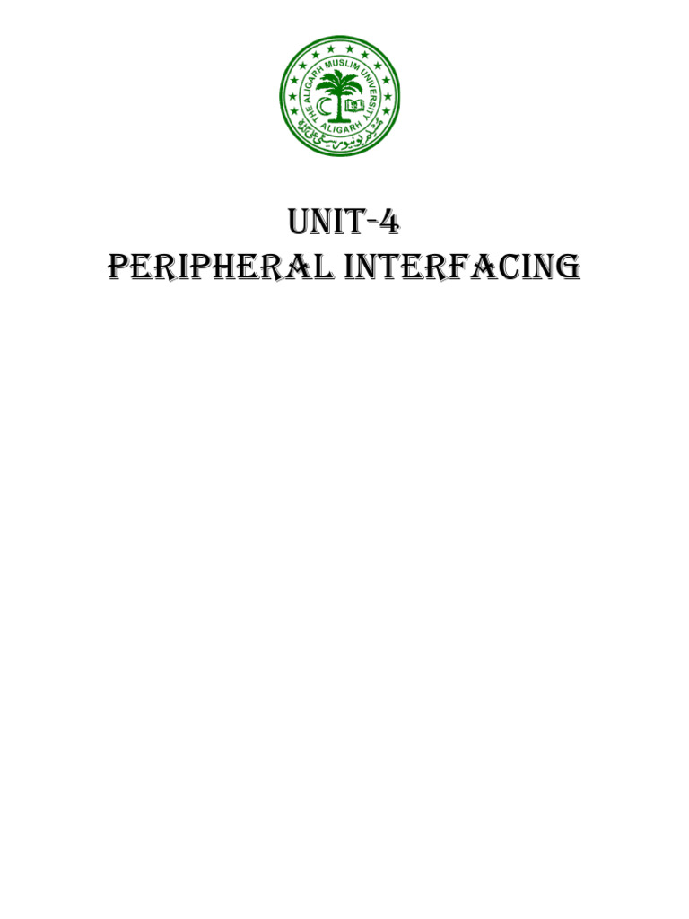 UNIT-4 | PDF | Input/Output | Computer Architecture