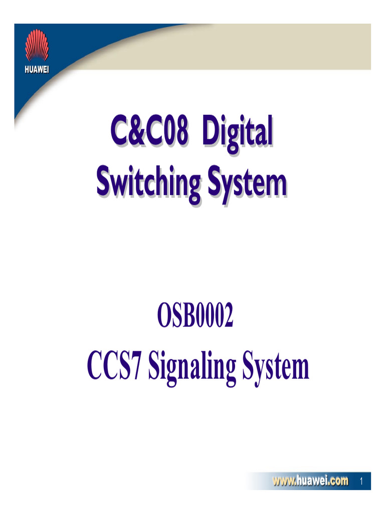OSB0002 CCS7 | PDF