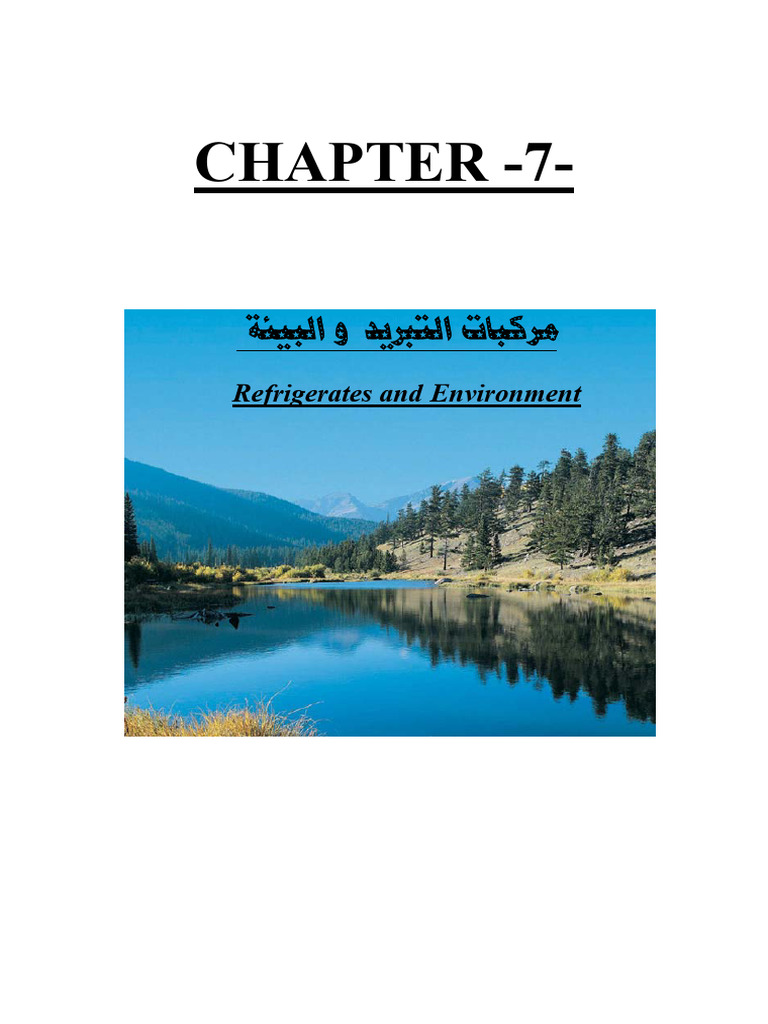Chapter 7 Refrigerant and Enviroment+trans | PDF
