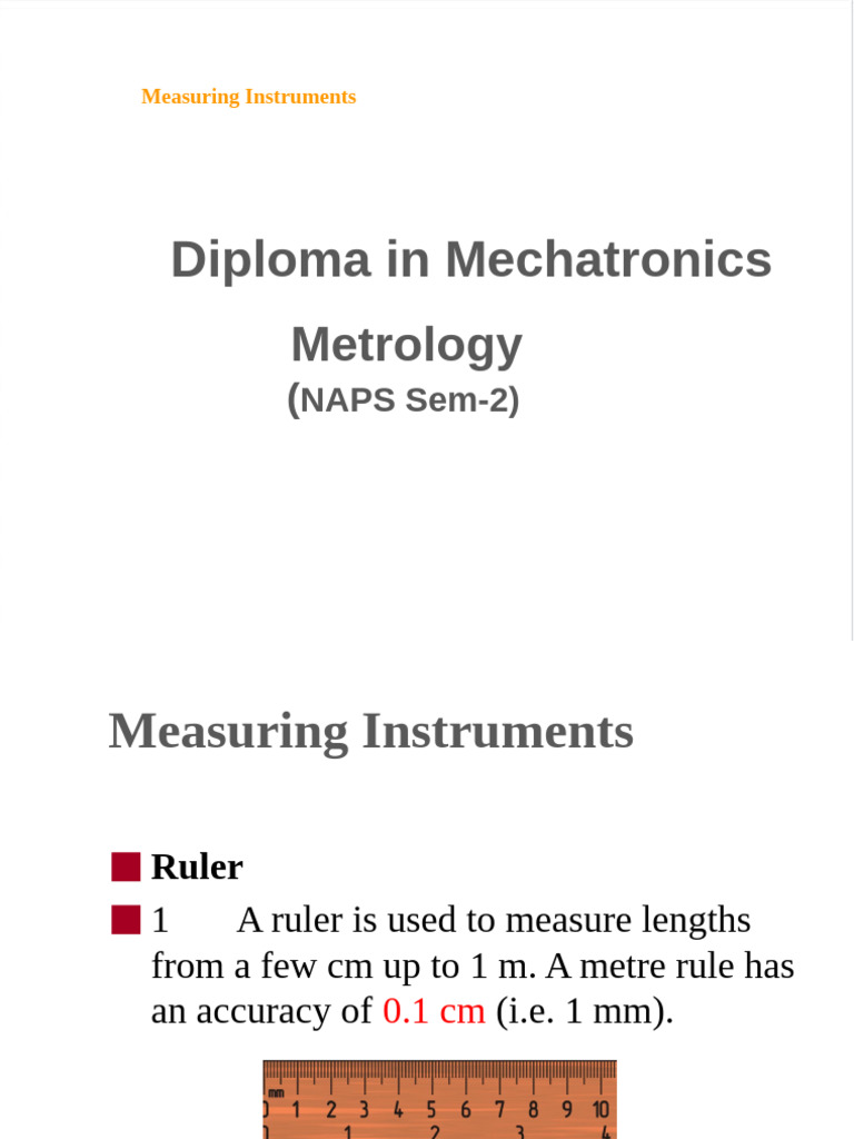 Metrology PPT | PDF | Length