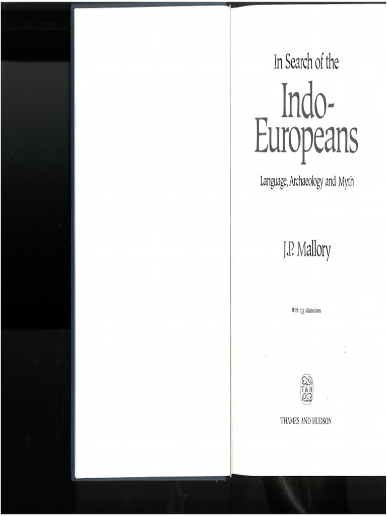 Mallory, in Search of The Indo-Europeans, Ch. 1 An | PDF