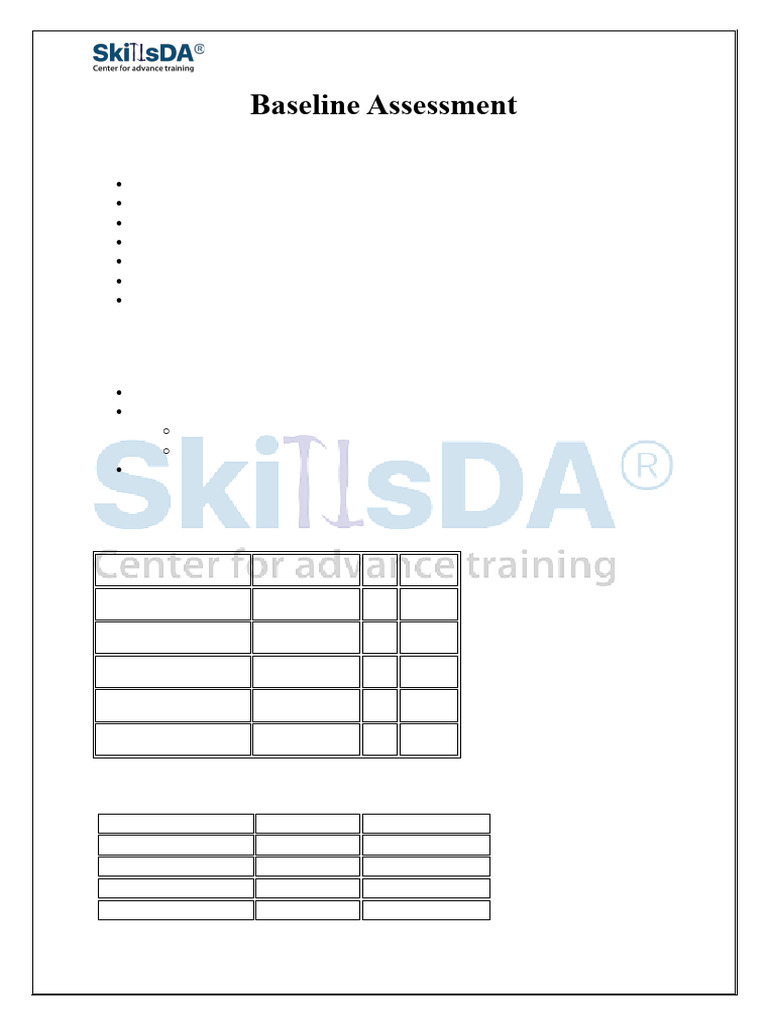 Baseline Assessment Policy & Questions - 03 Sep 2024 | PDF | Computer ...