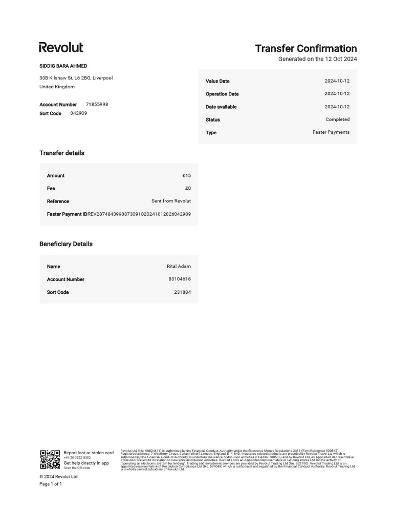 Transaction Confirmation Report en GB 485c8a | PDF | Services ...