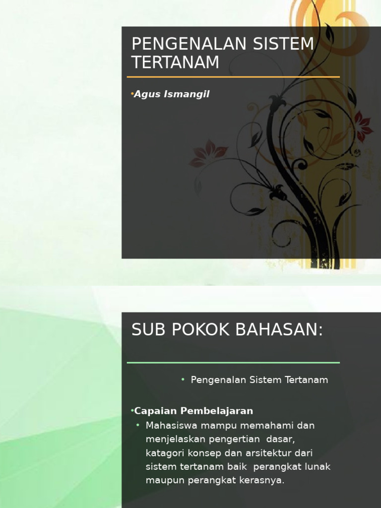 Sistem Tertanam: Konsep dan Aplikasi | PDF | Seni | Komputer