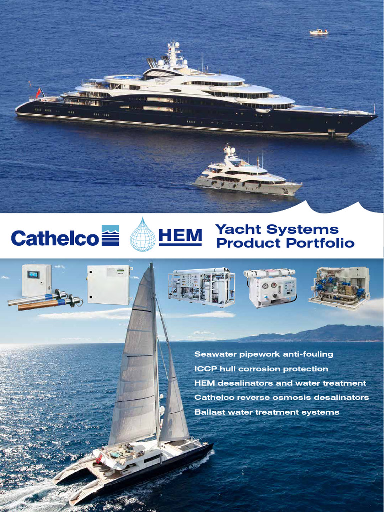 Cathelco HEM Yacht Systems Portfolio-Min | PDF | Anode | Desalination