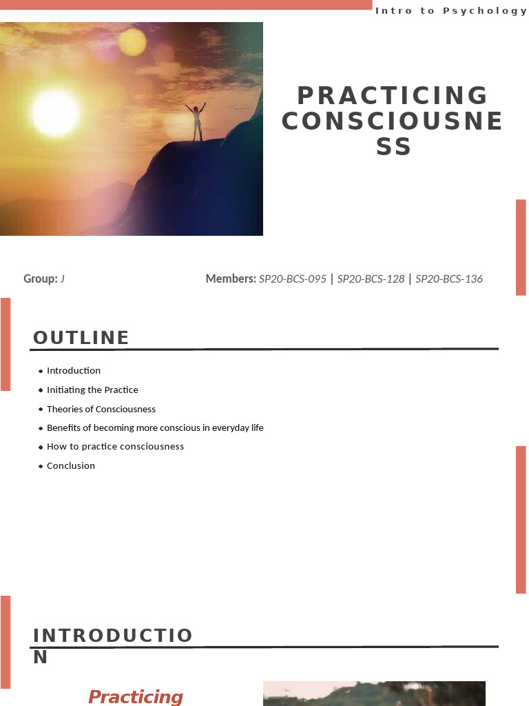Practicing Consciousness Final | PDF | Meditation | Consciousness