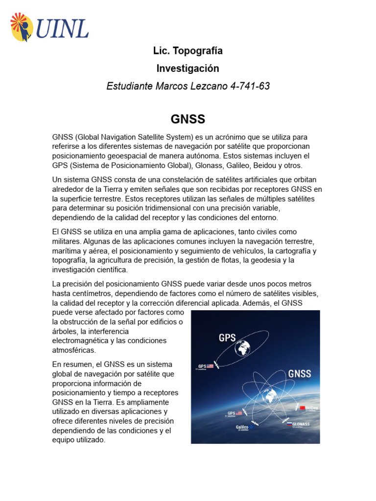 GNSS investigación | PDF