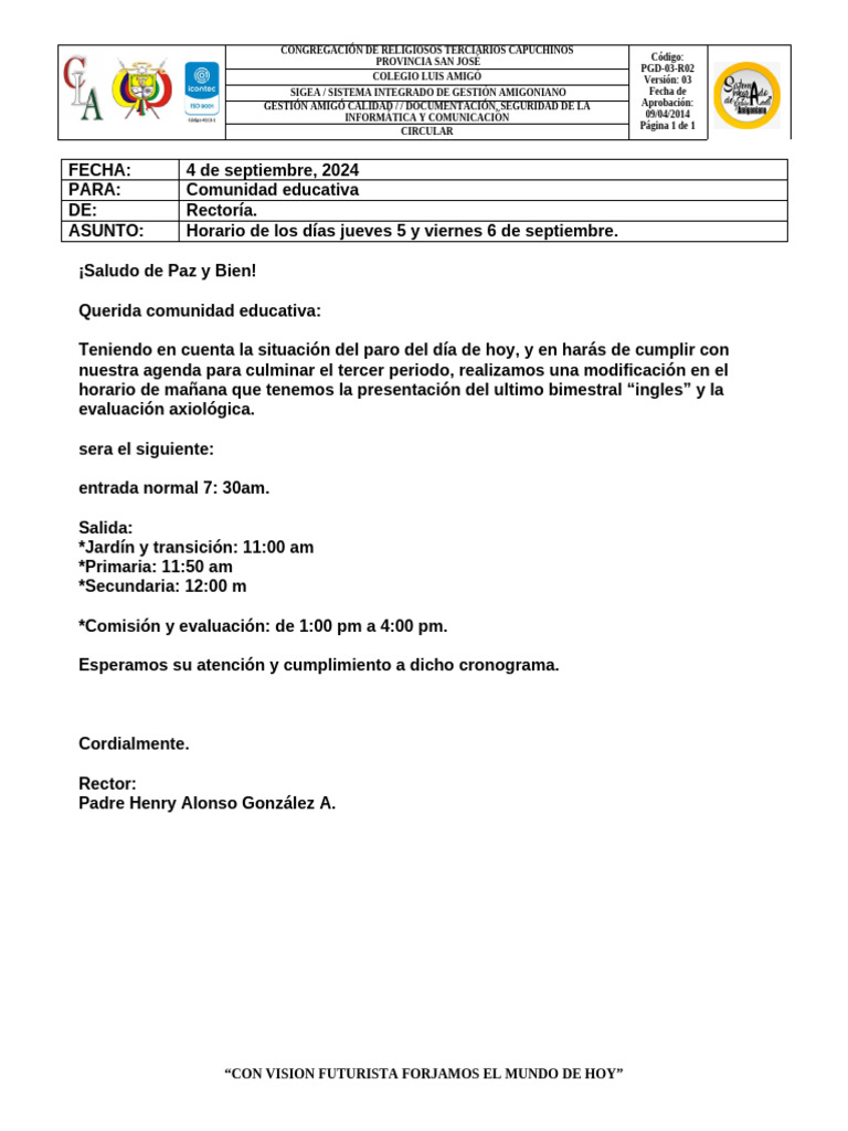 PGD 03 r02 Circular | PDF