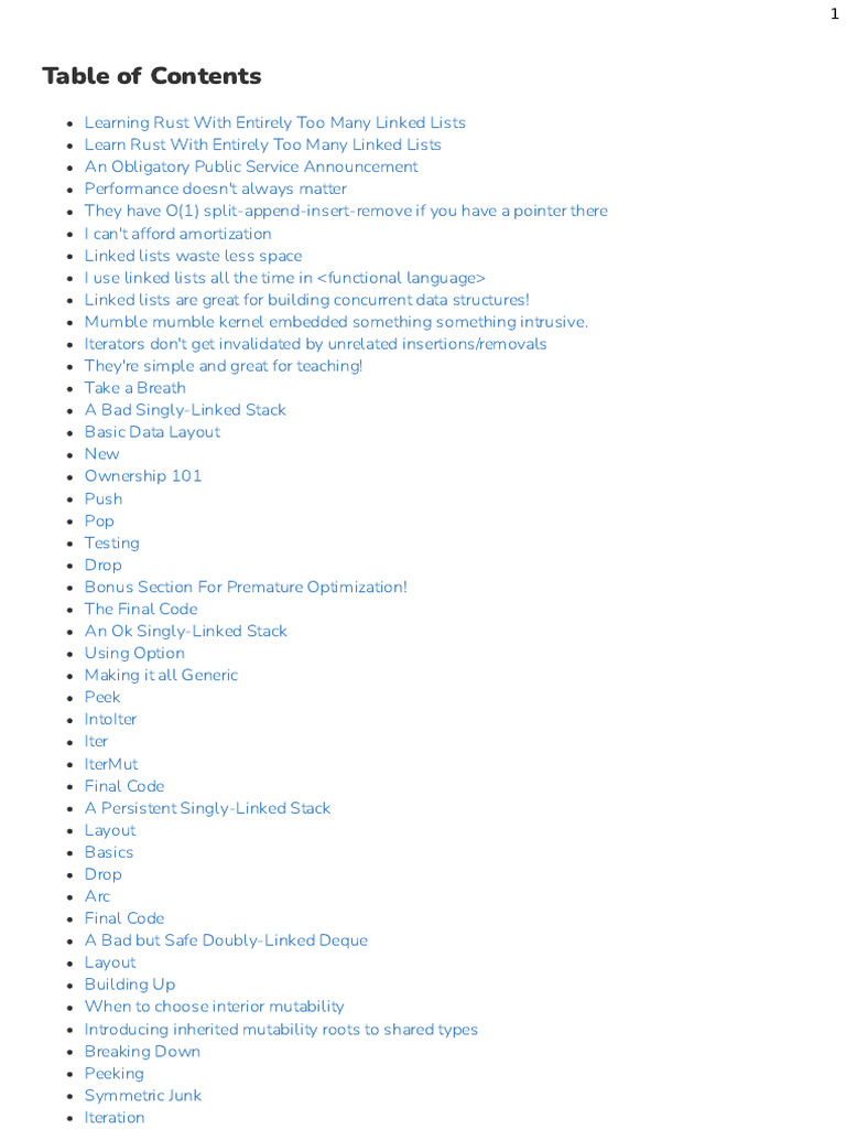 Rust Linked List Light | PDF | Pointer (Computer Programming) | Programming Paradigms