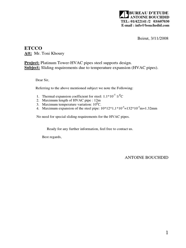Sliding For HVAC Pipes | PDF