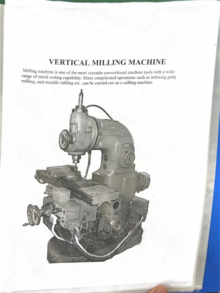Vertical Milling Machine | PDF