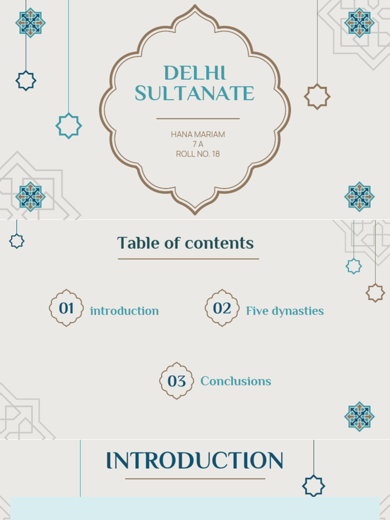 Delhi Sultanates - Hana Mariyam | PDF