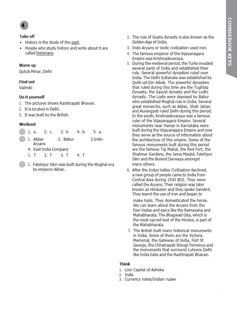Unit 3 - Grade 5 Chapter 4 India Over The Ages | PDF | Delhi | Mughal ...