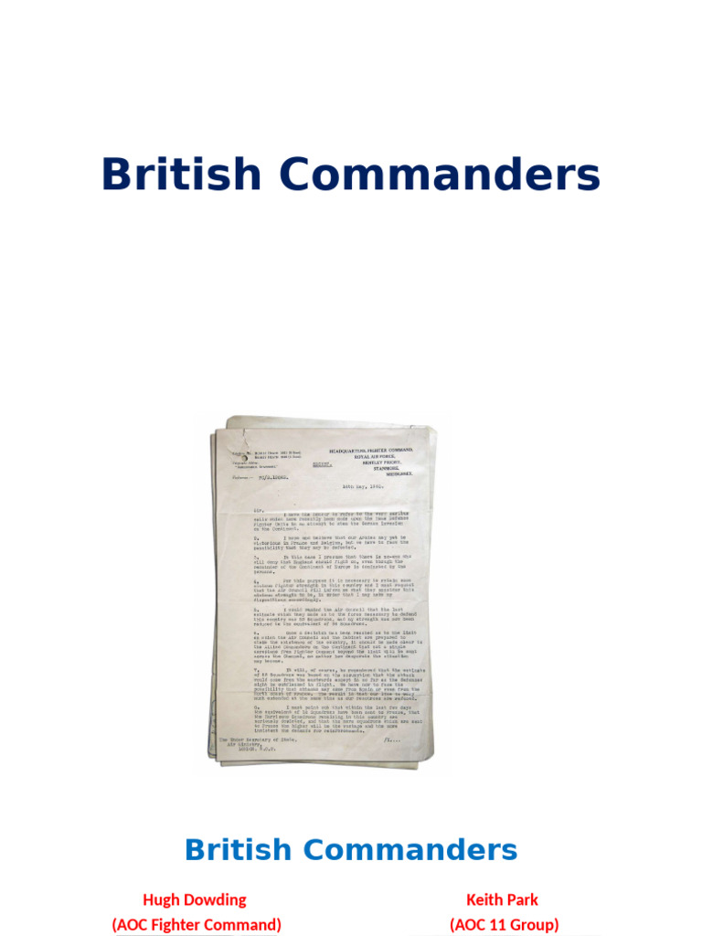 British Commanders 2022 | PDF