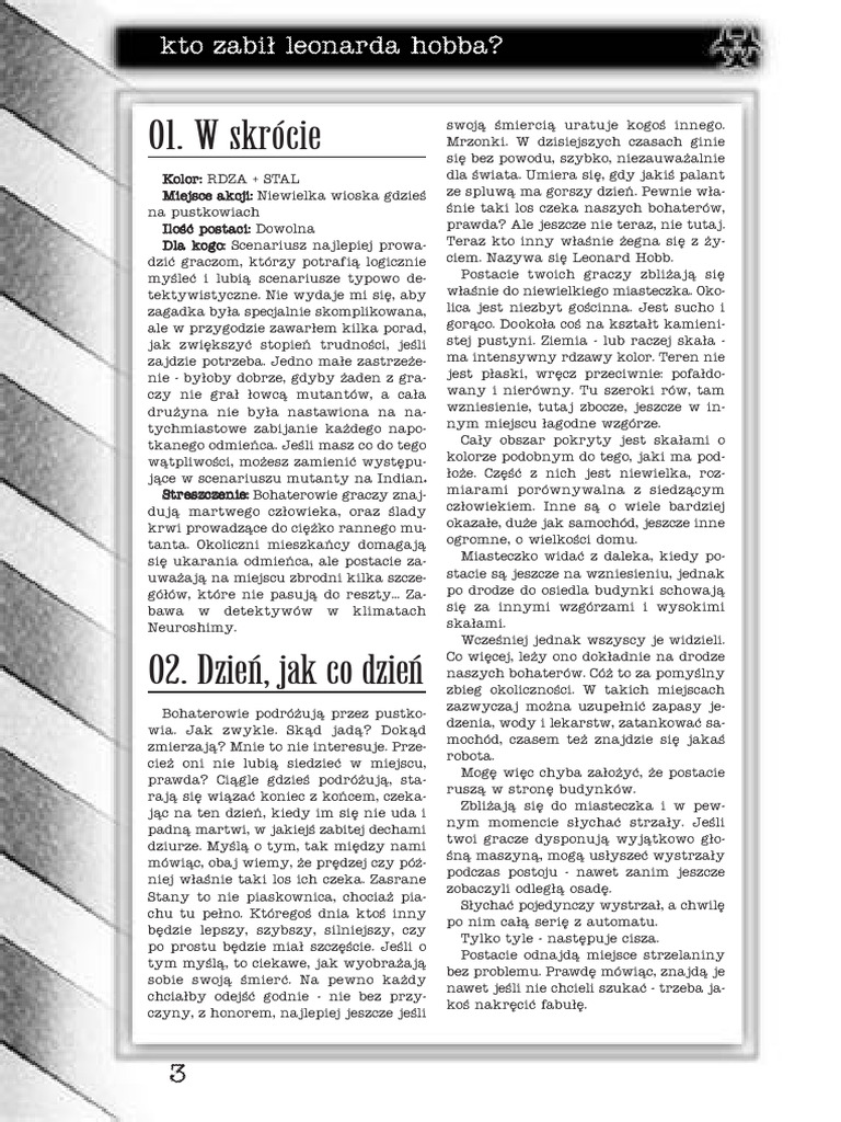 Kto zabił Leonarda Hooba | PDF