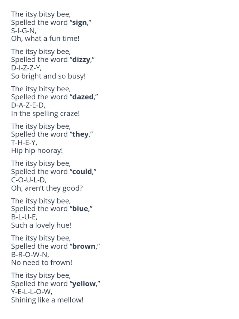 Spelling Bee Fun | PDF