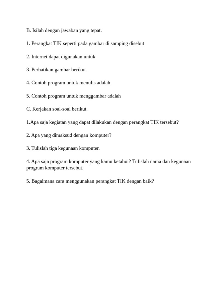 Tugas Kelas 2 | PDF