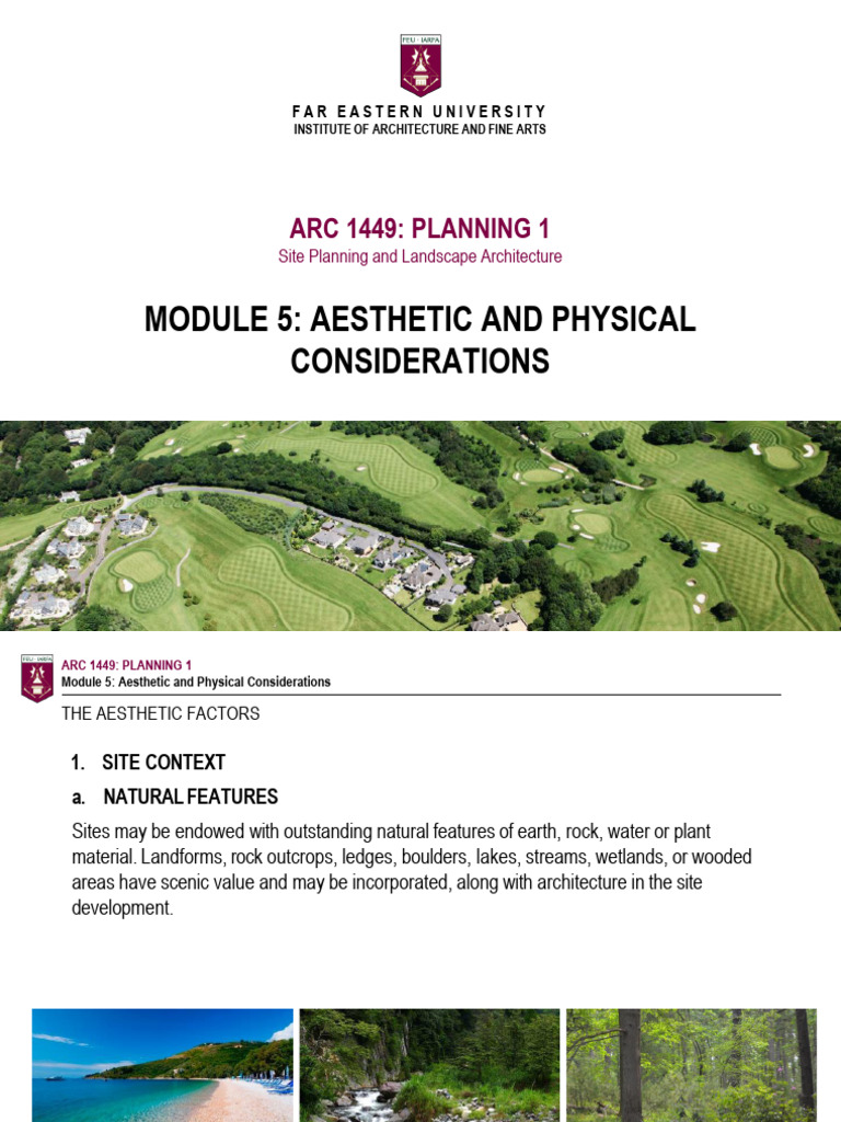 ARC1449 - Week 06 - Aesthetic and Physical Considerations | PDF ...