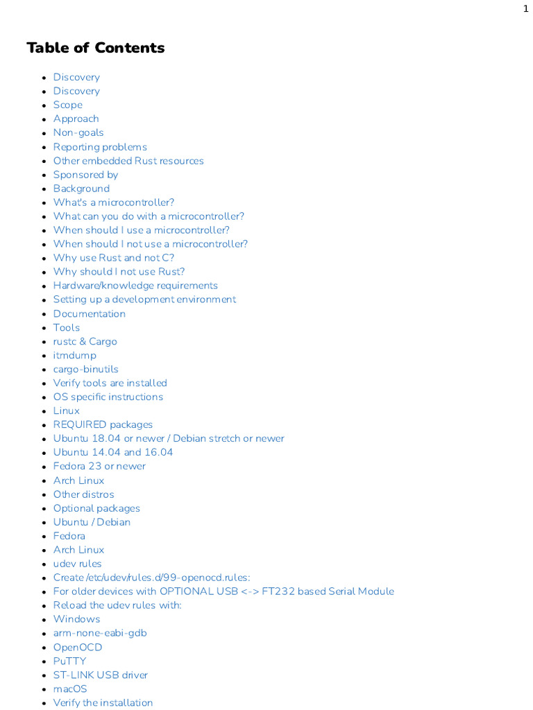 Embedded Rust Microcontroller Guide | PDF | Microcontroller | Linux Distribution