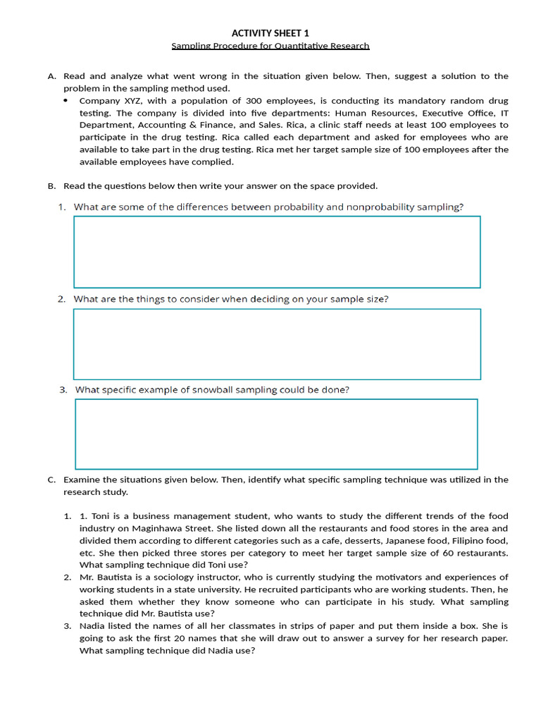 Sampling Techniques in Quantitative Research | PDF