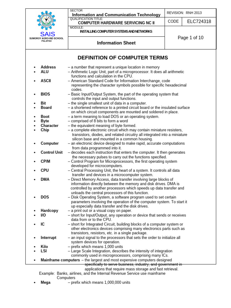 Info 1 | PDF | Central Processing Unit | Microcomputers