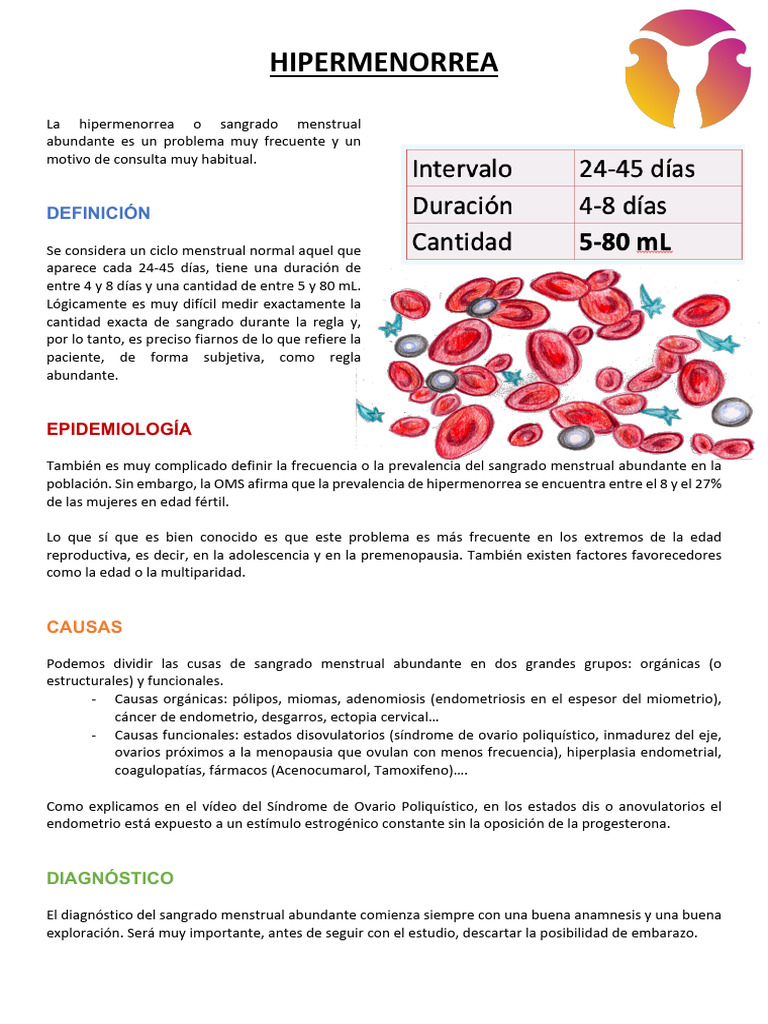 2.-Hipermenorrea | PDF | Ciclo menstrual | Menstruación