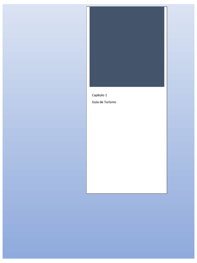 Capitulo 1 | PDF | Turismo | Cooperativa