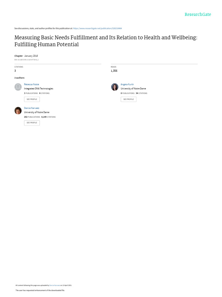 Narvaez Basic Needs Book Description | PDF | Socioeconomic Status ...