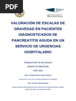 Escalas para Pancreatitis | PDF | Órgano (anatomía) | Enfermedades y trastornos humanos