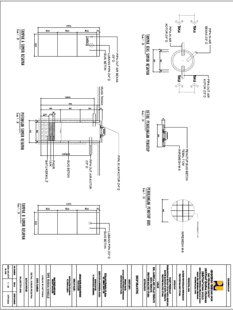 Detail Sumur Resapan | PDF