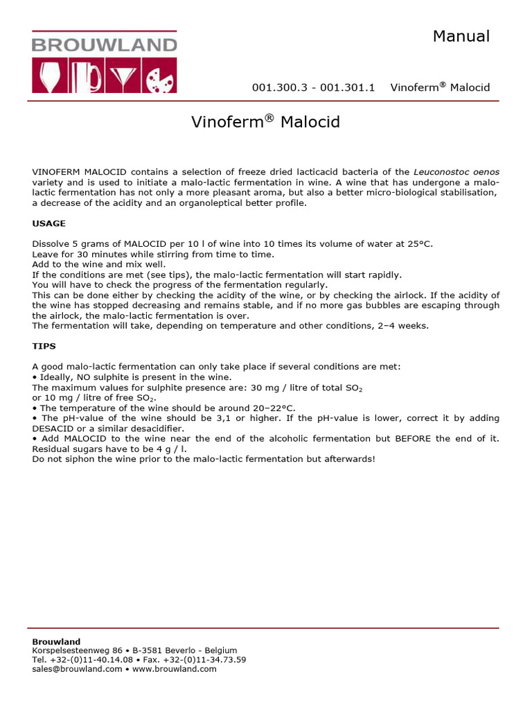 Man - en - Vinoferm Malocid | PDF