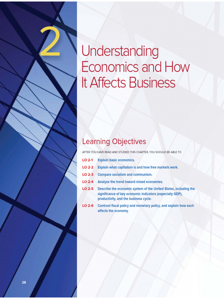 I2B - Ch2 - Understanding Economics and How It Affects Business | PDF | Supply (Economics) | Prices