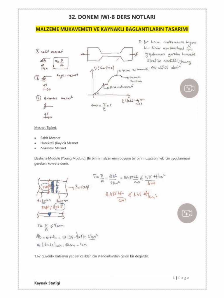 Statik Bilgisi | PDF