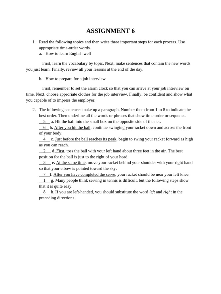 Assignment 6 Answer | PDF