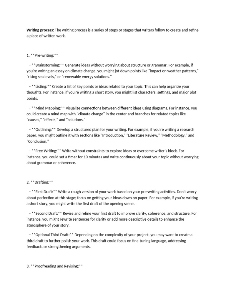 Writing process-WPS Office | PDF | Proofreading | Writing