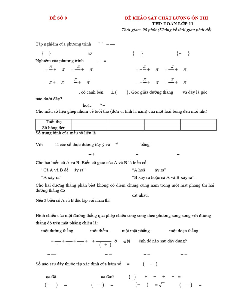 Dđdgvt2023. Đề Số 05. Kscl Tháng 03-Toan 11 | PDF