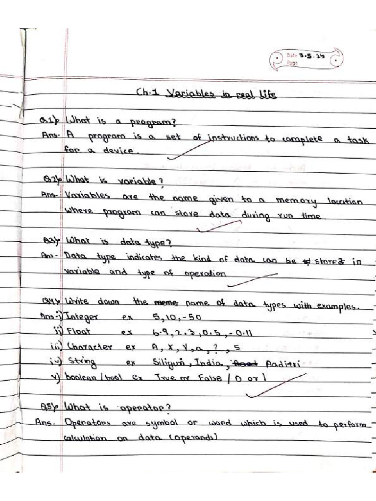 Class VII Coding Done in NoteBook - Compressed | PDF