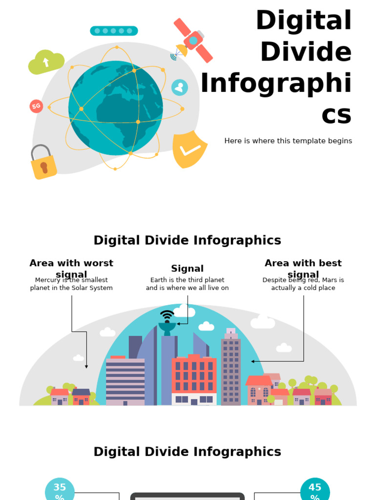 Digital Divide Infographics by Slidesgo | PDF | Planets | Planets In ...