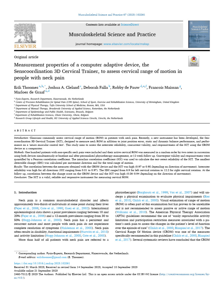Measurement Properties of A Computer Adaptive Device The 2023 ...