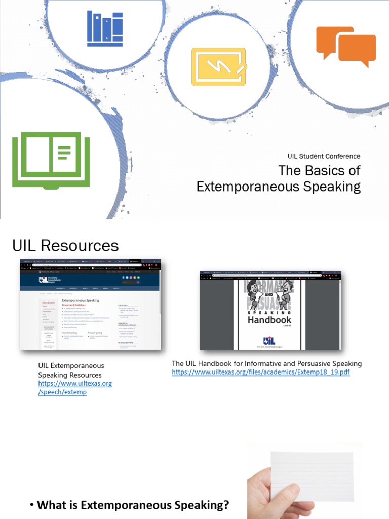 Kneis An Introduction To Extemporaneous Speaking | PDF | Human ...