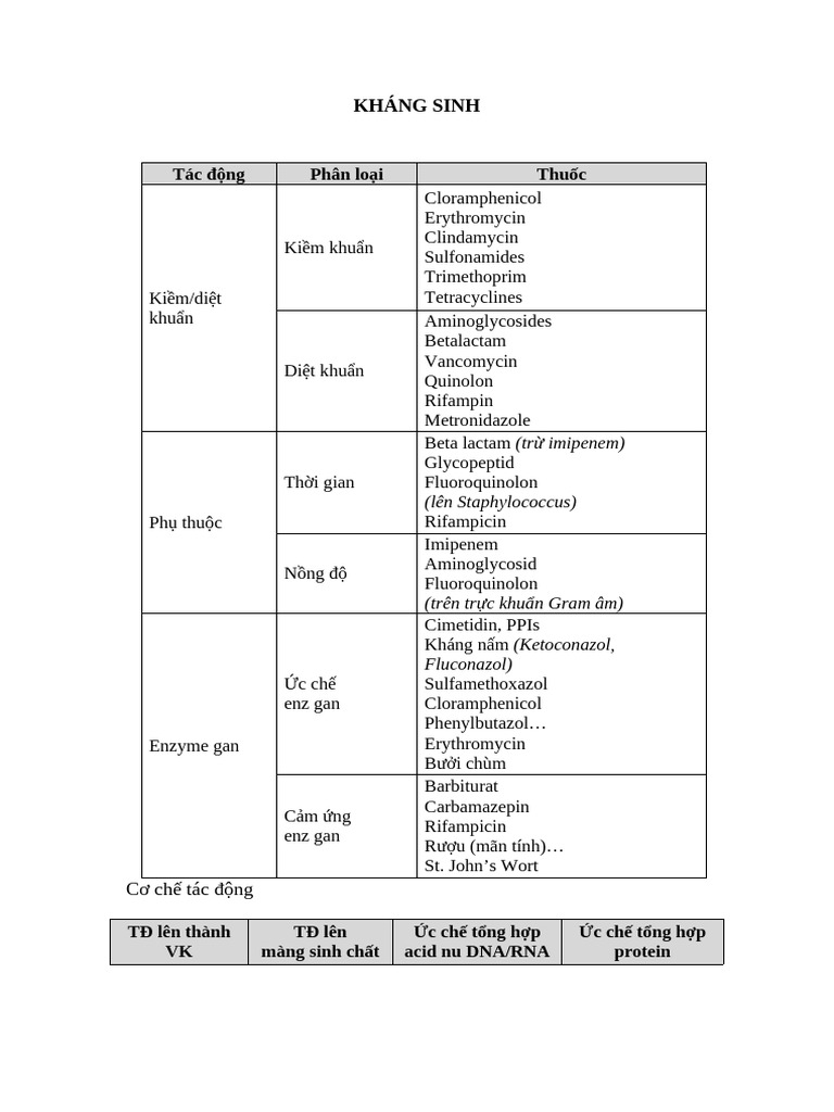 KHÁNG SINH | PDF