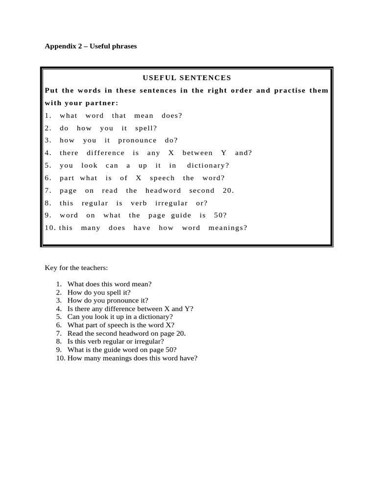 Useful Phrases for IIHS Moodle | PDF